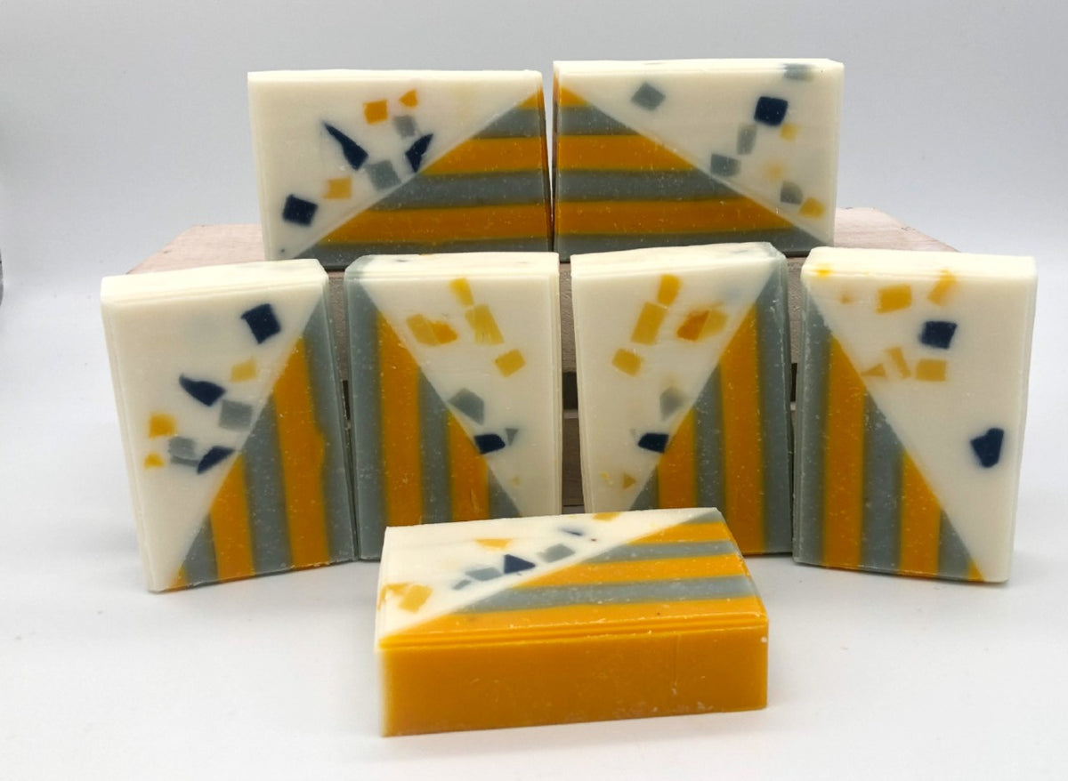 Half Striped Soap Bar | Sea and Clean Soap – SEA and CLEAN Soap